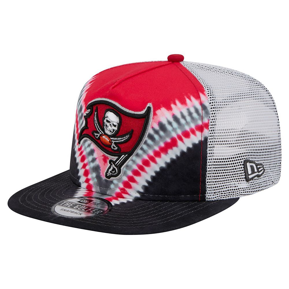 Men's New Era Red/Black Tampa Bay Buccaneers Throwback Dye Golfer ...