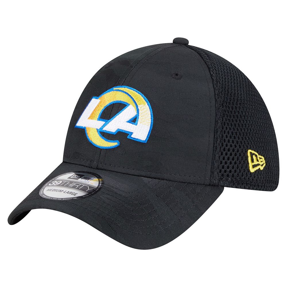Men's New Era Black Los Angeles Rams Active Camo 39THIRTY Flex Hat