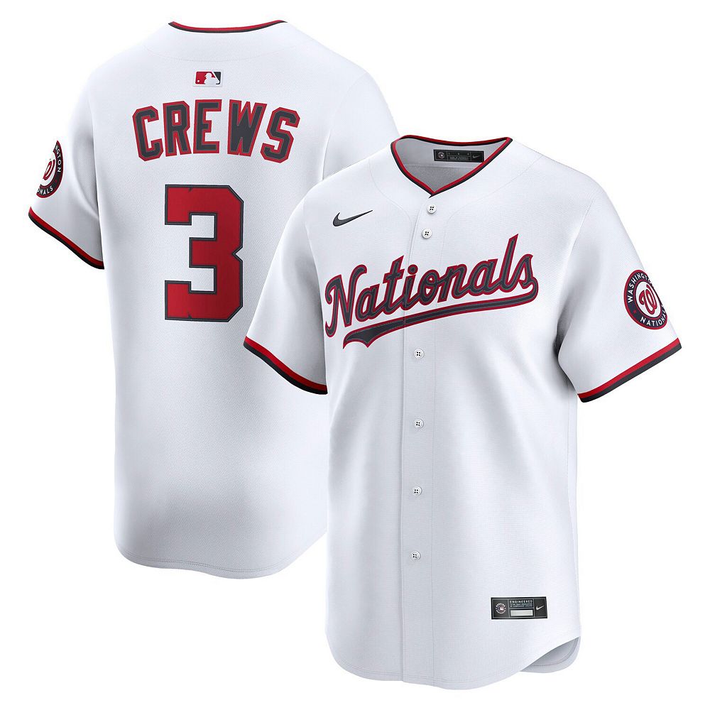 Men's Nike Dylan Crews White Washington Nationals Home Limited Player ...