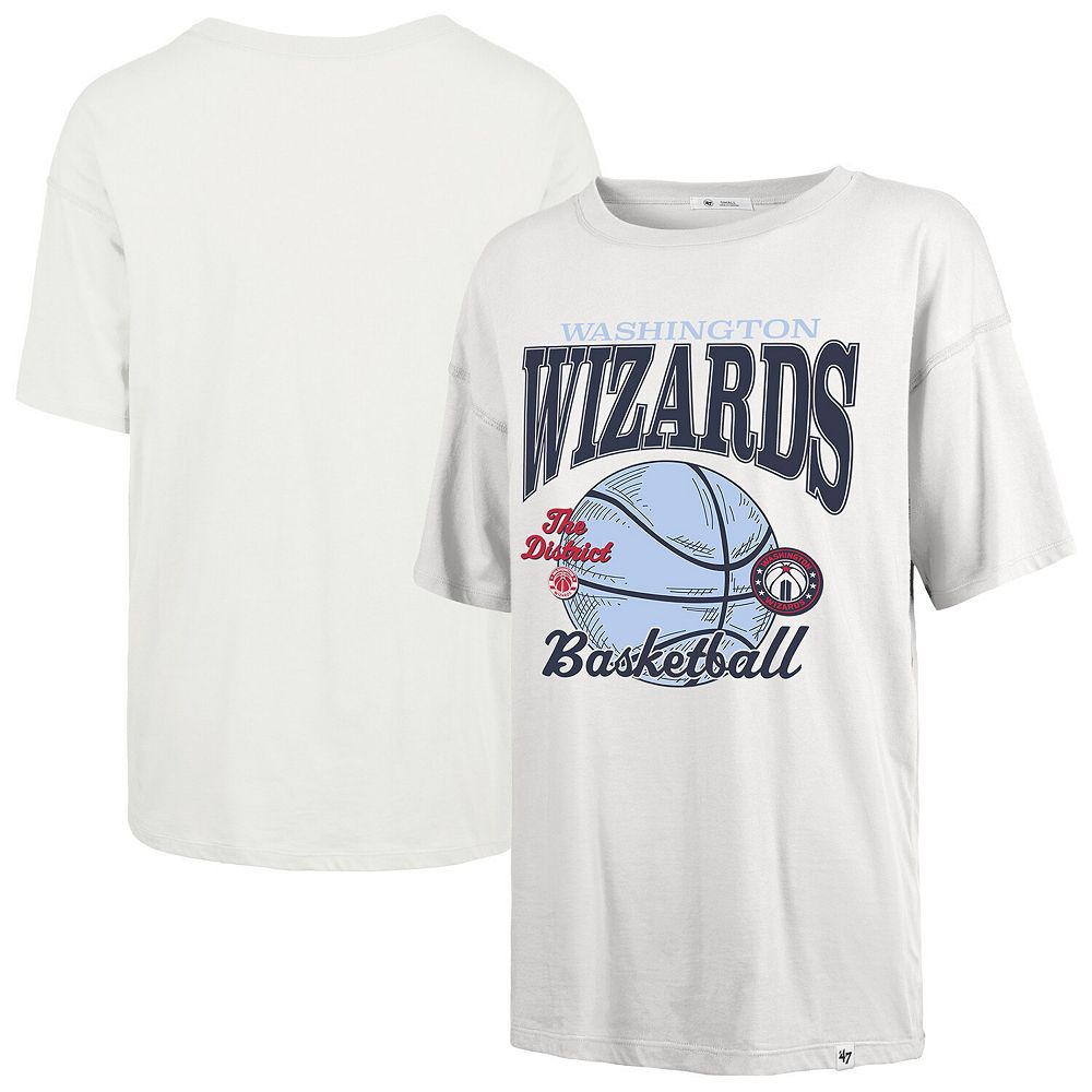 Women's '47 White Washington Wizards City Edition Down Court Sadie T-Shirt