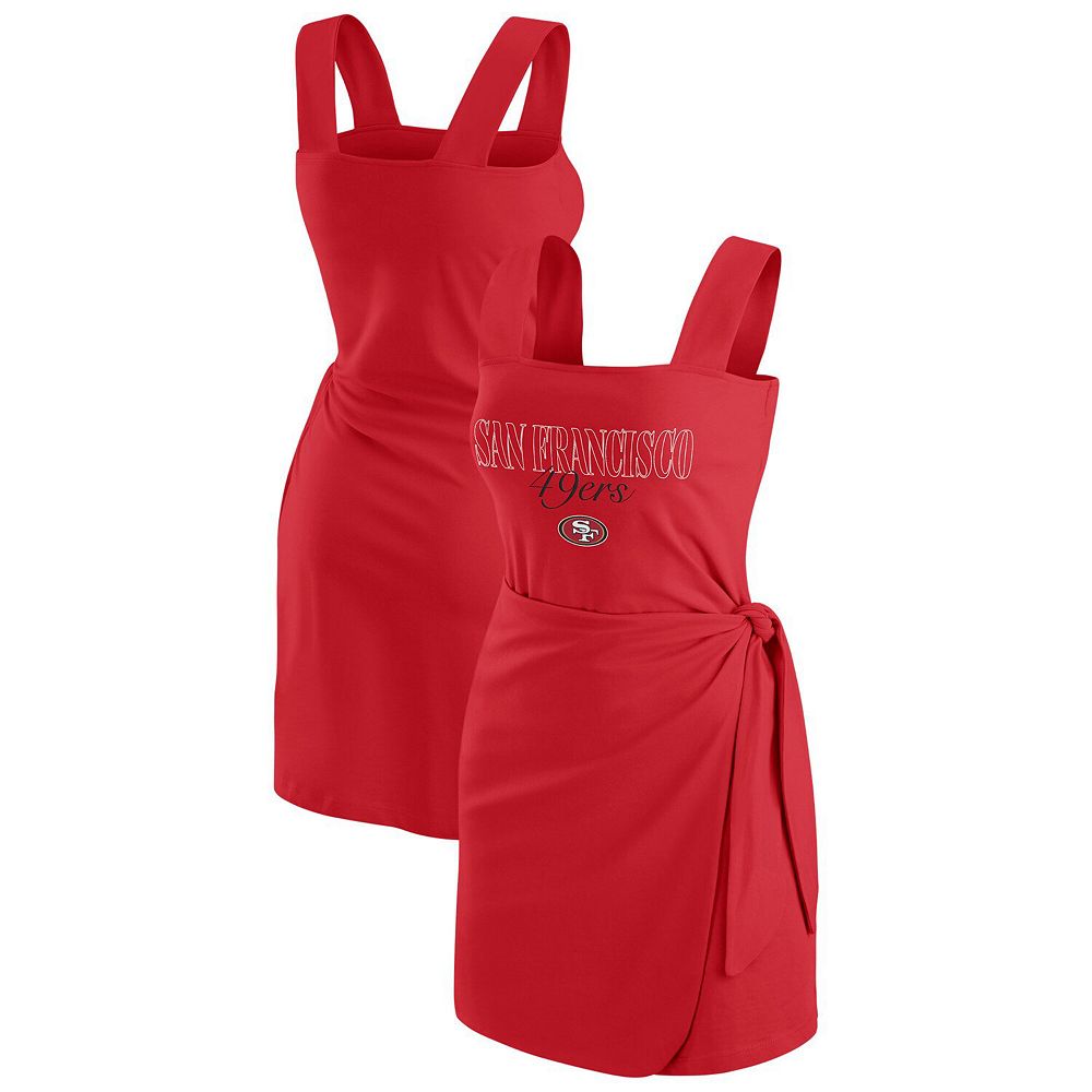 Women's WEAR by Erin Andrews Scarlet San Francisco 49ers Wrap Dress