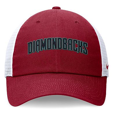 Men's Nike Red Arizona Diamondbacks Wordmark Adjustable Trucker Hat