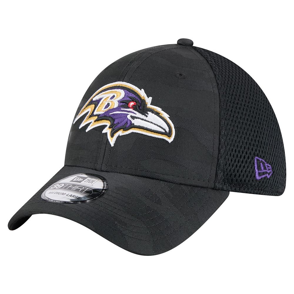 Men's New Era Black Baltimore Ravens Active Camo 39THIRTY Flex Hat