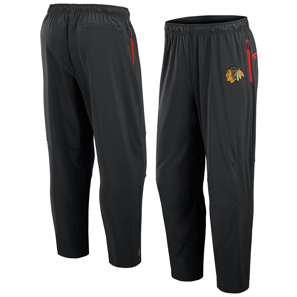 Men's Fanatics Black Chicago Blackhawks Authentic Pro Rink Pants