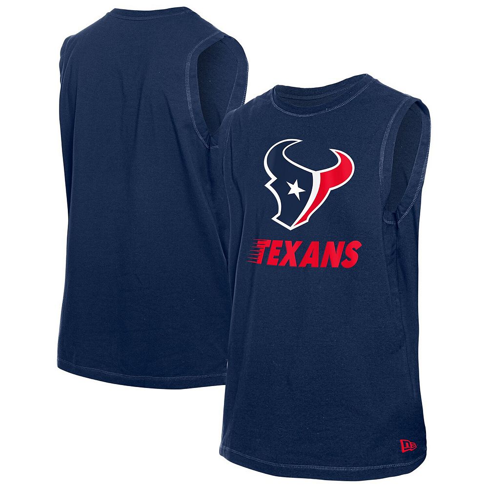 Men's New Era Navy Houston Texans Leisure Collection Tank Top