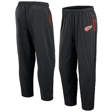 Men's Fanatics Black Detroit Red Wings Authentic Pro Rink Pants