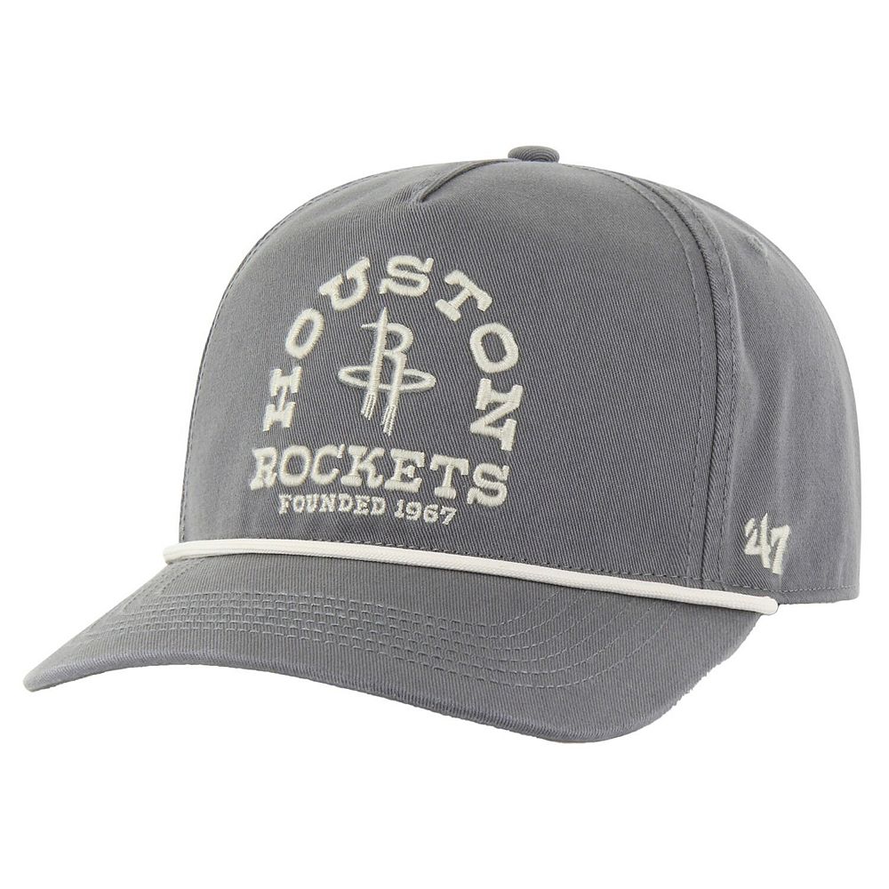 Men's '47 Charcoal Houston Rockets Canyon Ranchero Hitch Adjustable Hat