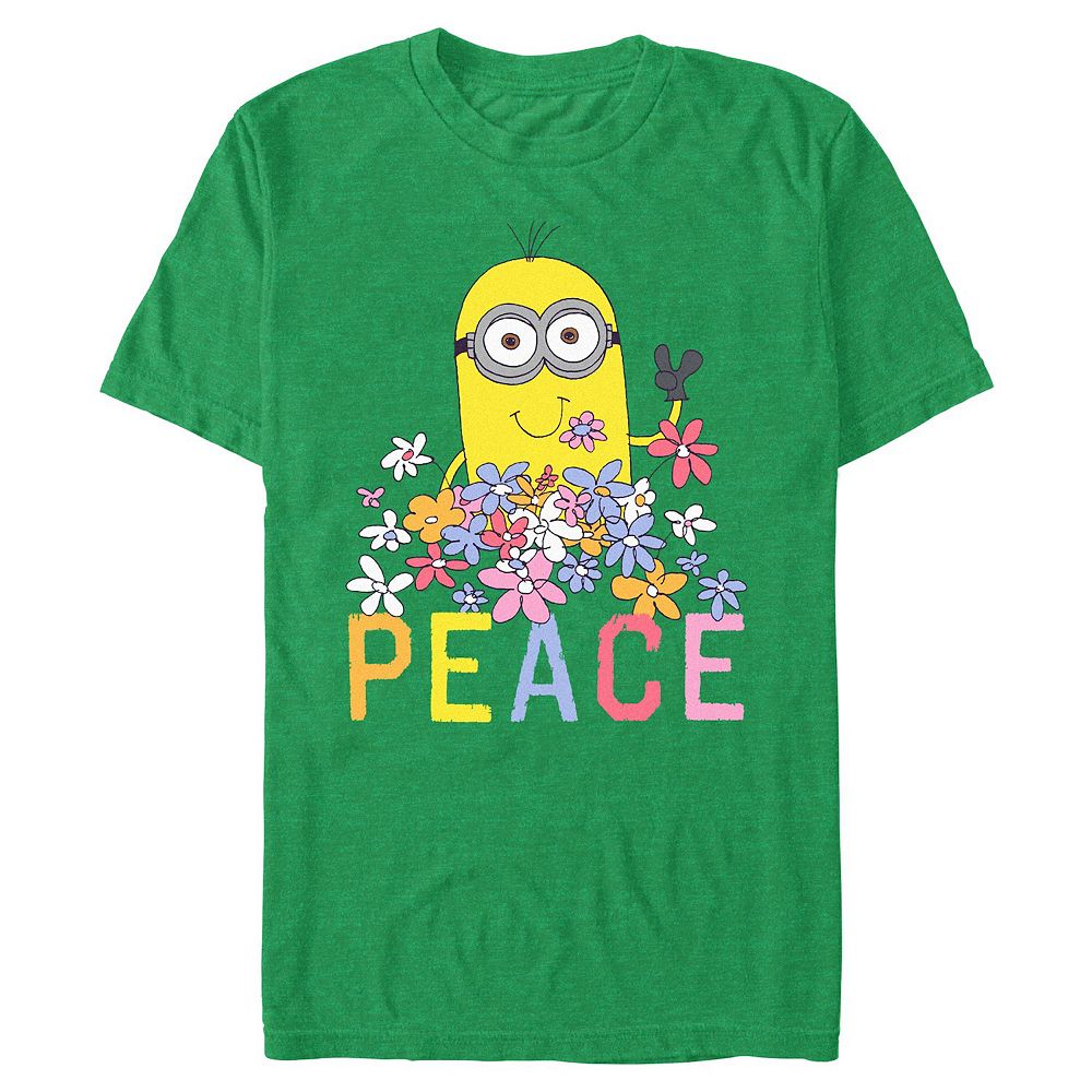 Big & Tall Peace Minion Graphic Tee