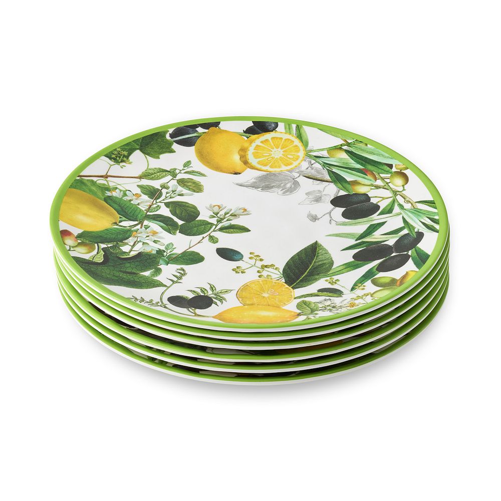 Certified International Limone 6-pc. Dinner Plates