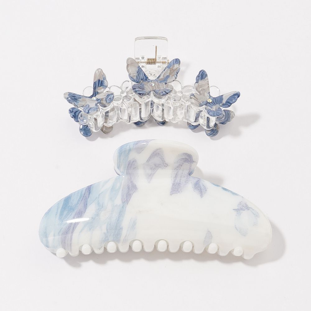 Emberly 2-Pk. Marble Claw Clip Set