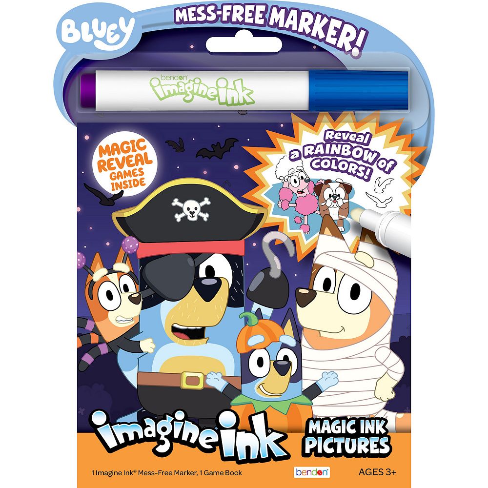Imagine Ink Magic Bluey Halloween Game Book