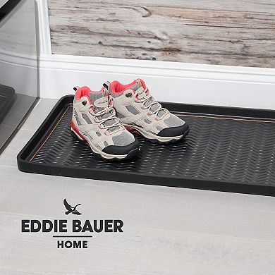 Eddie Bauer Lake Waves Design Waterproof Entryway Boot Mat