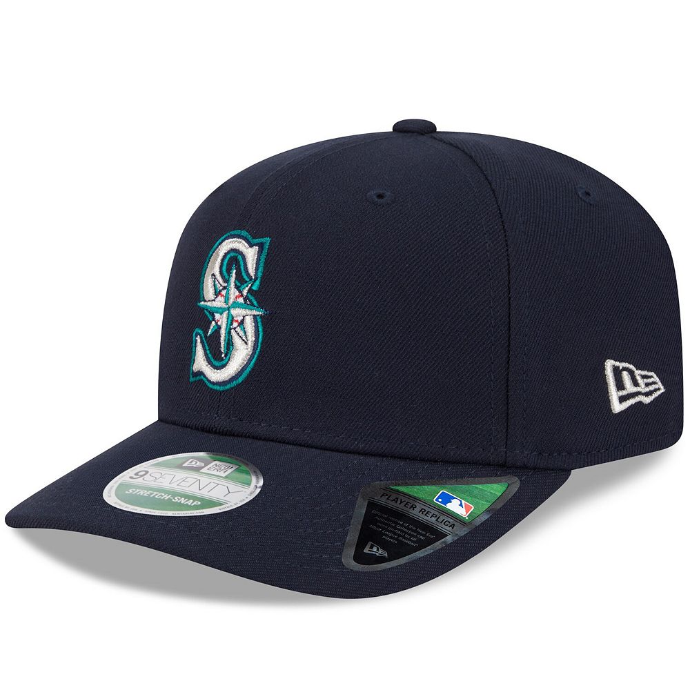 Men's New Era Navy Seattle Mariners Player Replica 9SEVENTY Adjustable Hat