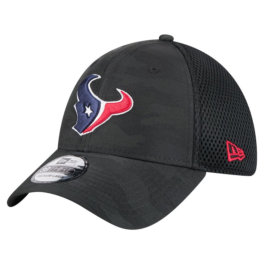 Men's New Era Black Houston Texans Active Camo 39THIRTY Flex Hat