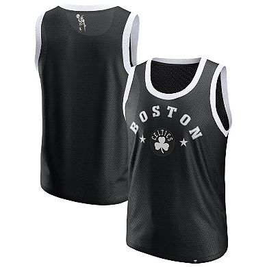 Men's Fanatics Black Boston Celtics Mesh Tank Top