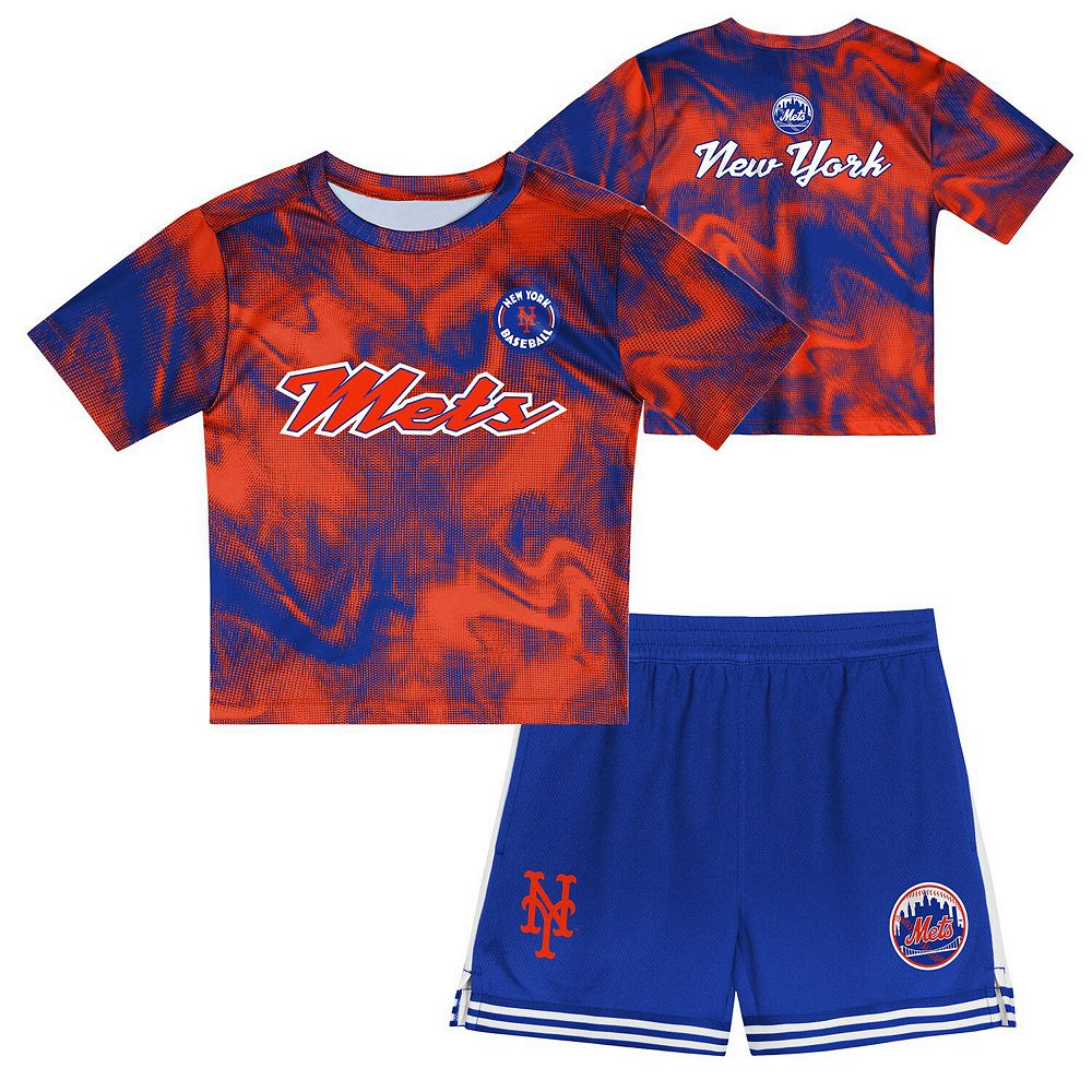 Toddler Orange/Royal New York Mets Pinch Hitter Infielder T-Shirt and ...