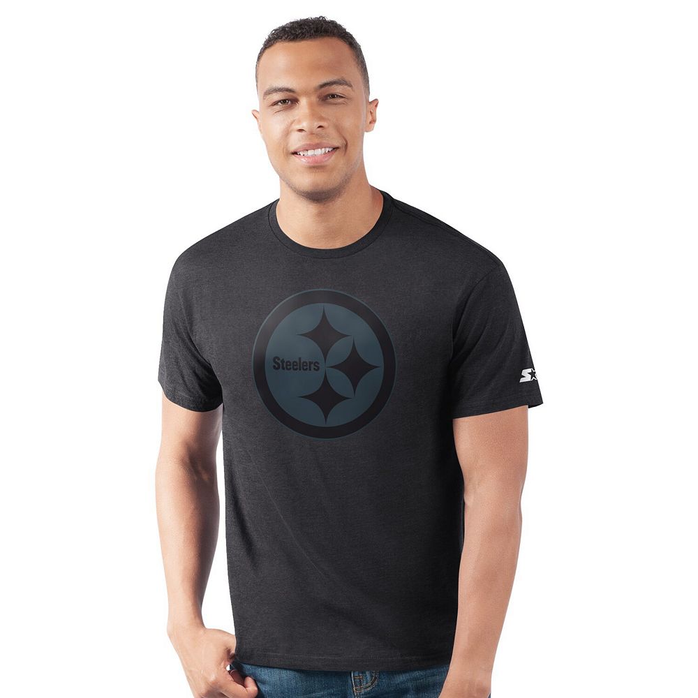 Men's Starter Black Pittsburgh Steelers Prime Time T-Shirt
