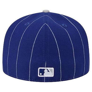 Men's New Era Dark Blue Los Angeles Dodgers Pinstripe 59FIFTY Fitted Hat
