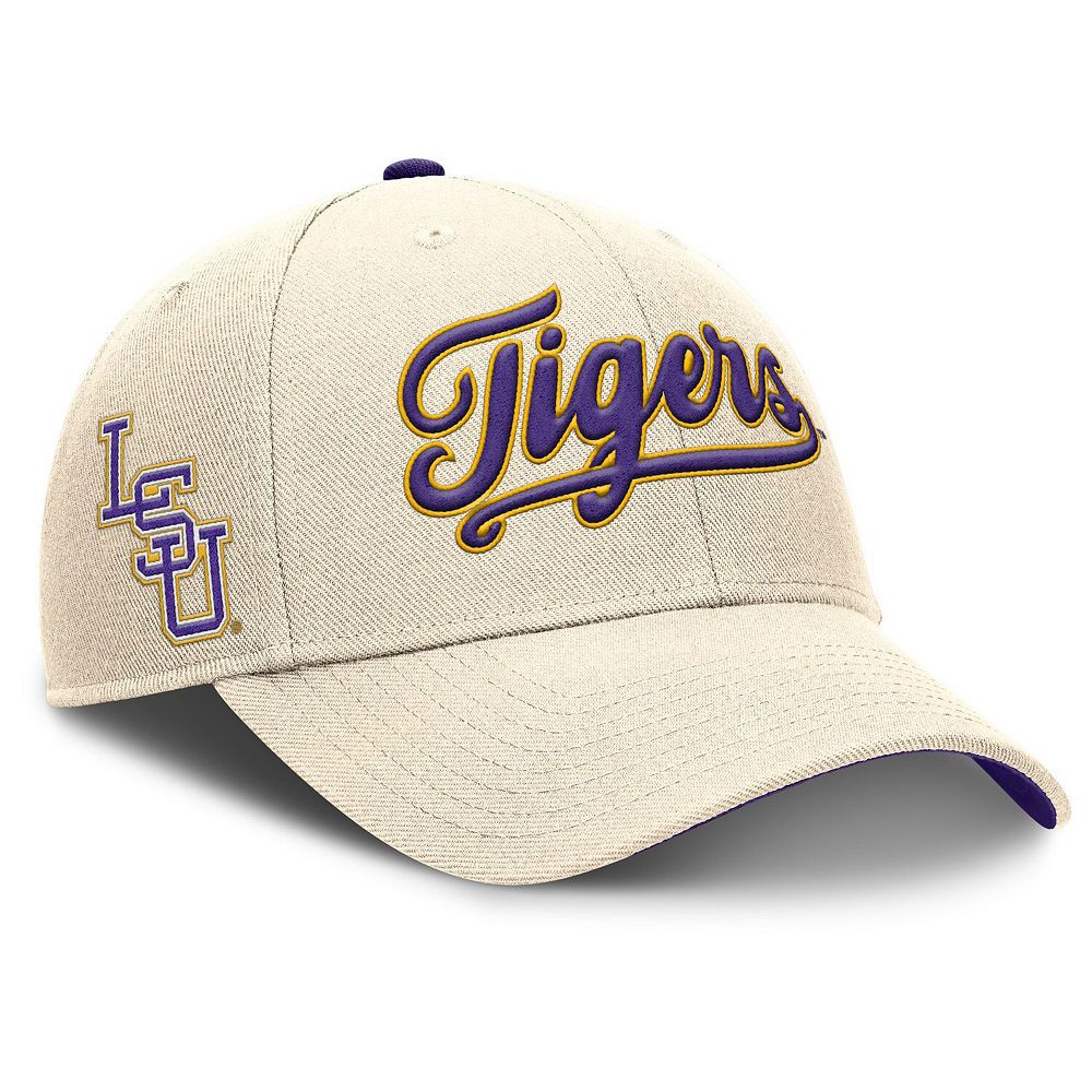 Men's Nike Natural LSU Tigers Primetime Rise Adjustable Hat