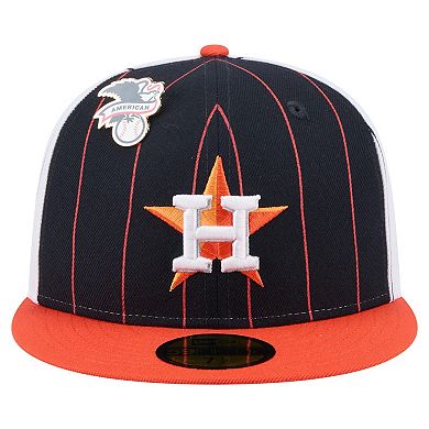 Men's New Era Navy Houston Astros Pinstripe 59FIFTY Fitted Hat