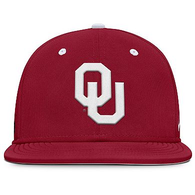 Men's Nike Crimson Oklahoma Sooners On-Field Dugout True Performance Fitted Hat