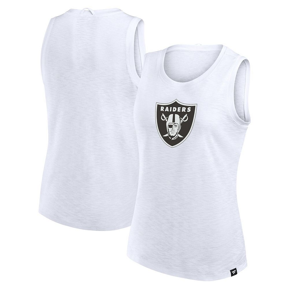 Women's Fanatics White Las Vegas Raiders Slub Tank Top