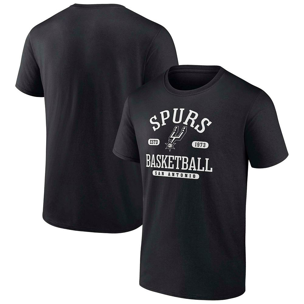 Men's Fanatics Black San Antonio Spurs Calling Plays T-Shirt