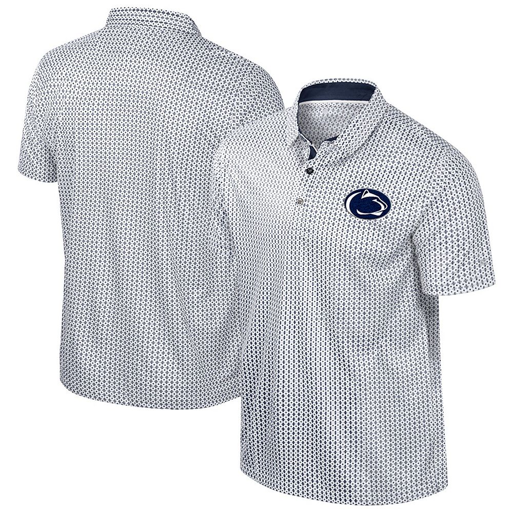 Men's Colosseum Navy Penn State Nittany Lions Big & Tall Marty Rival Polo