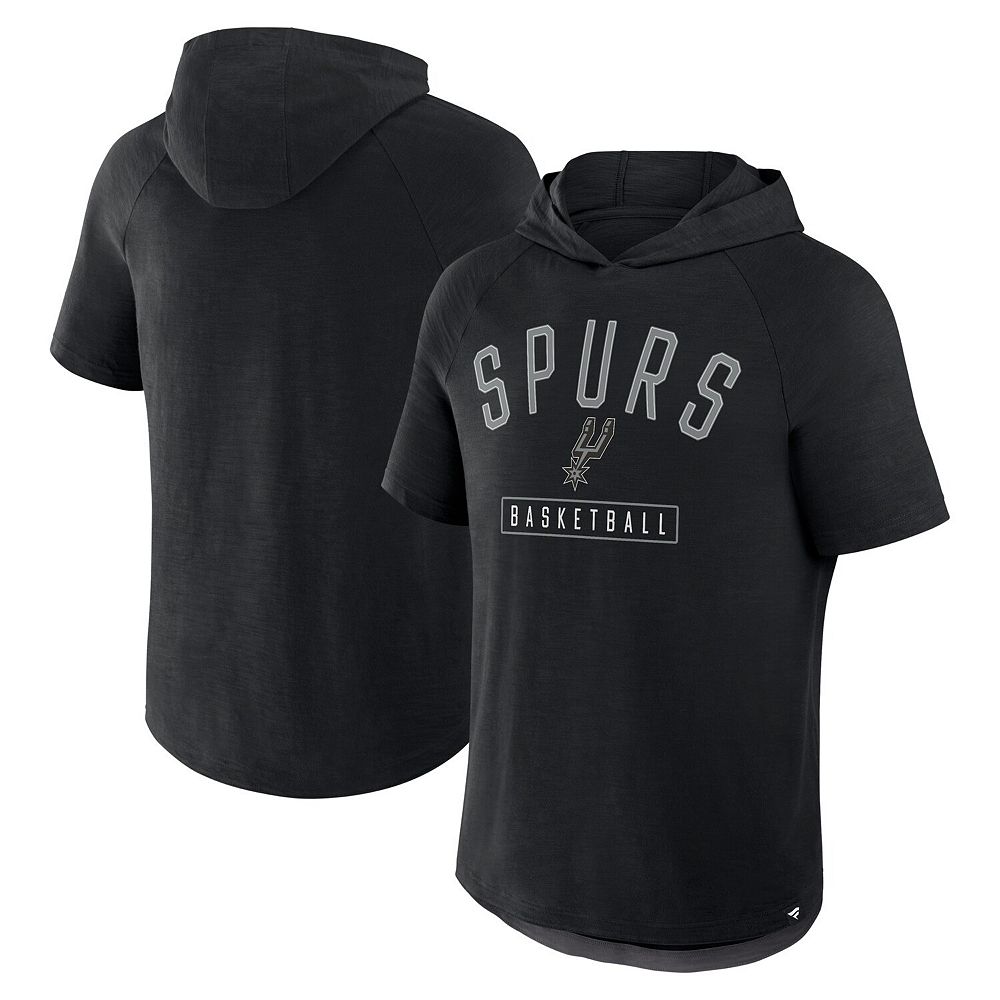 Men's Fanatics Black San Antonio Spurs Pass Legend Hooded T-Shirt