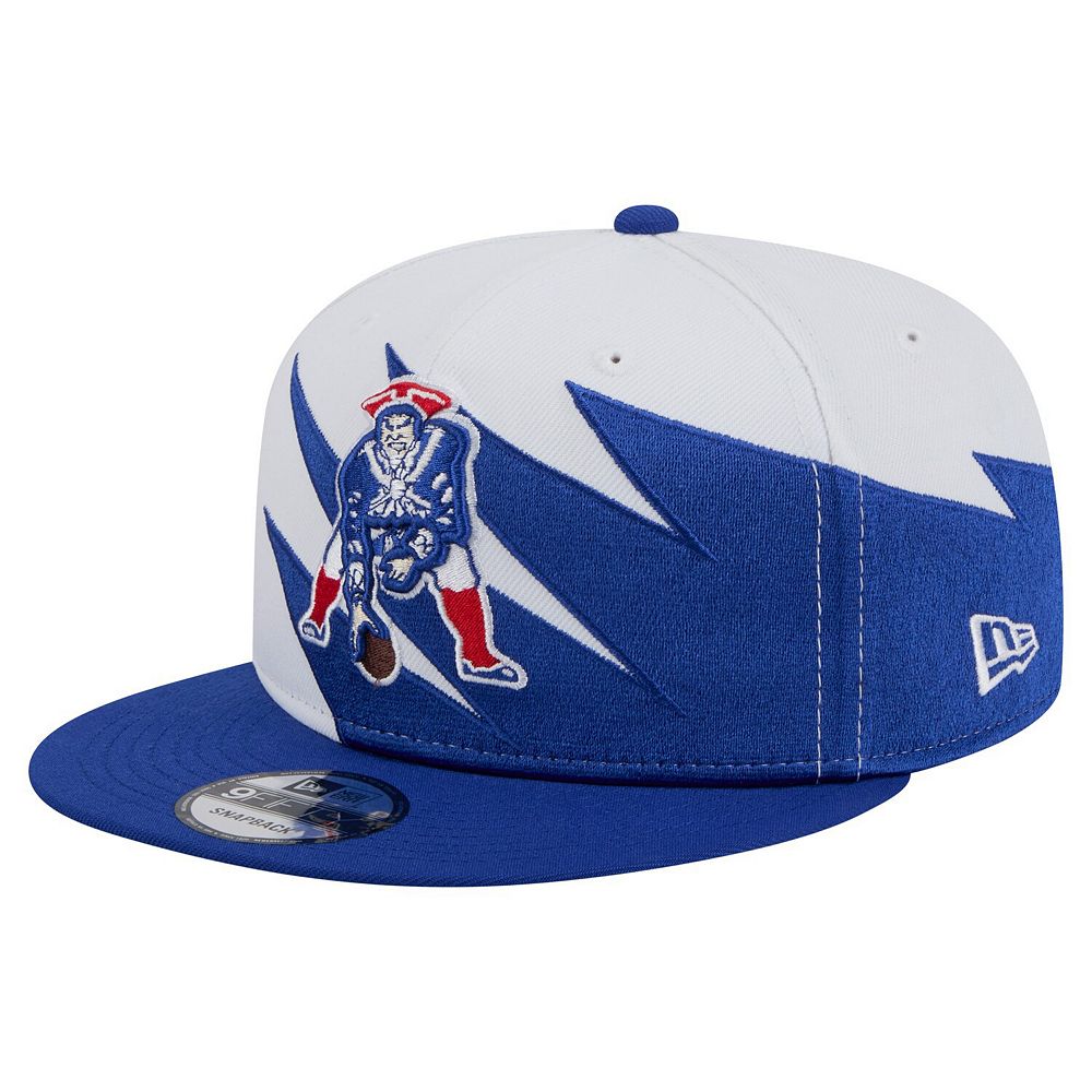 Men's New Era Royal New England Patriots Throwback Jagged 9FiFTY ...