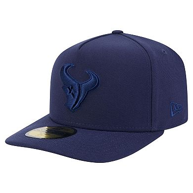 Men's New Era Navy Houston Texans Color Pack A-Frame 59FIFTY Fitted Hat