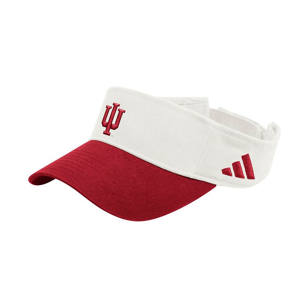 Unisex adidas White Indiana Hoosiers Dugout Adjustable Visor