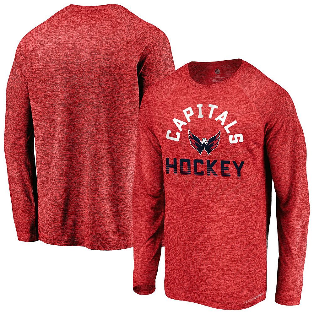 Men's Fanatics Athletic Red Washington Capitals Iconic Striated Breezer ...