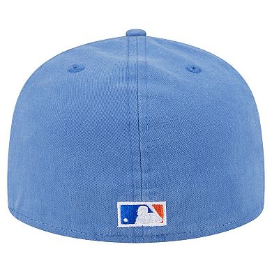 Men's New Era Blue New York Mets Championship Side Flag A-Frame 59FIFTY ...