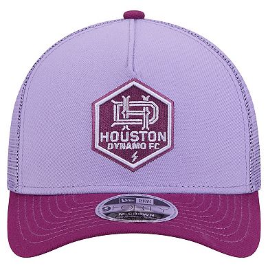 Men's New Era Purple Houston Dynamo FC Color Pack 9FORTY A-Frame ...
