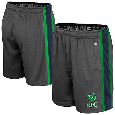 Youth Colosseum Charcoal Notre Dame Fighting Irish Ripple Shorts