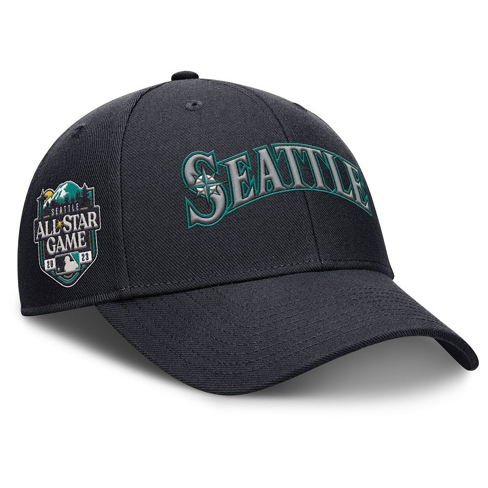 Men's Nike Navy Seattle Mariners Rise Gaberdine Adjustable Hat