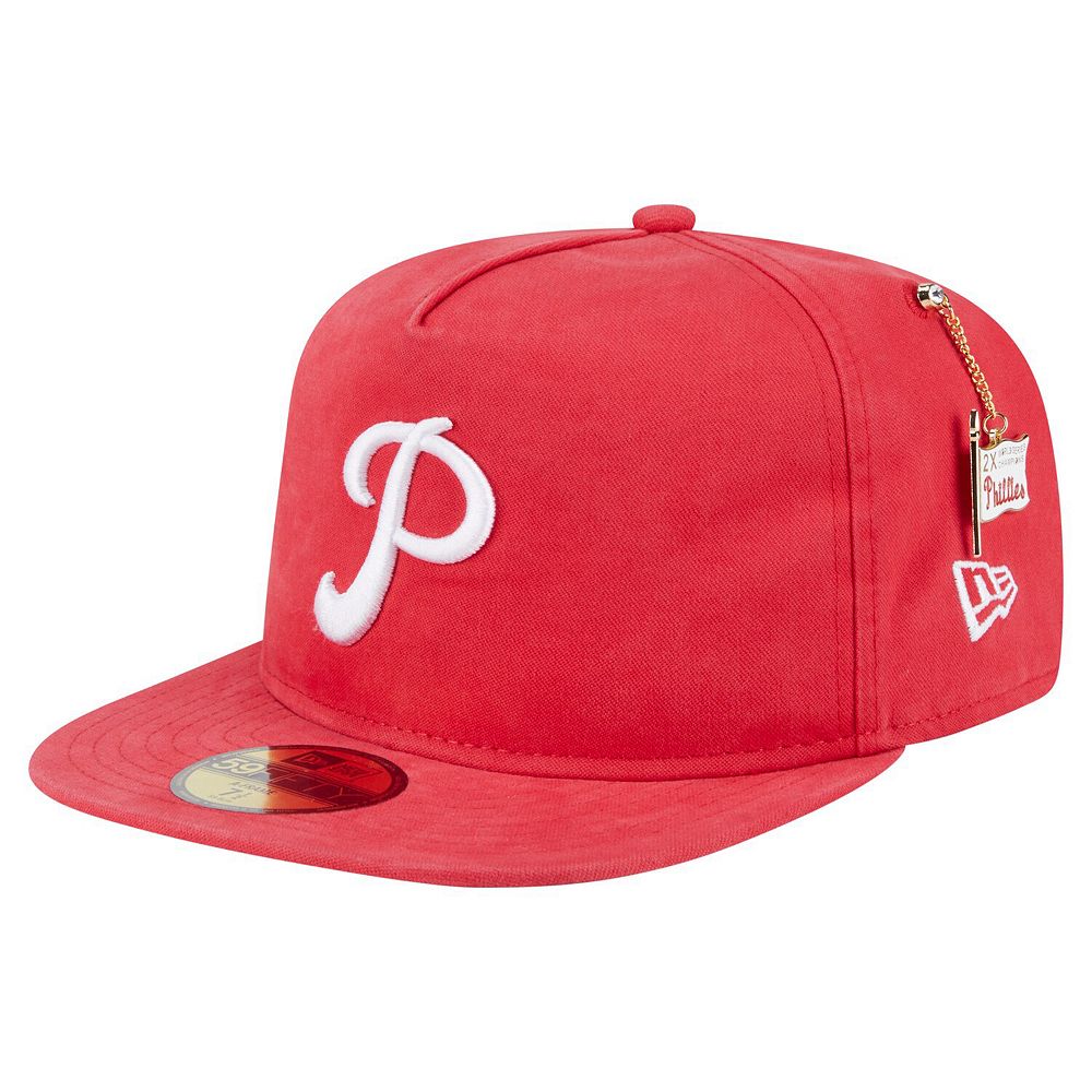 Men's New Era Red Philadelphia Phillies Championship Side Flag A-Frame ...