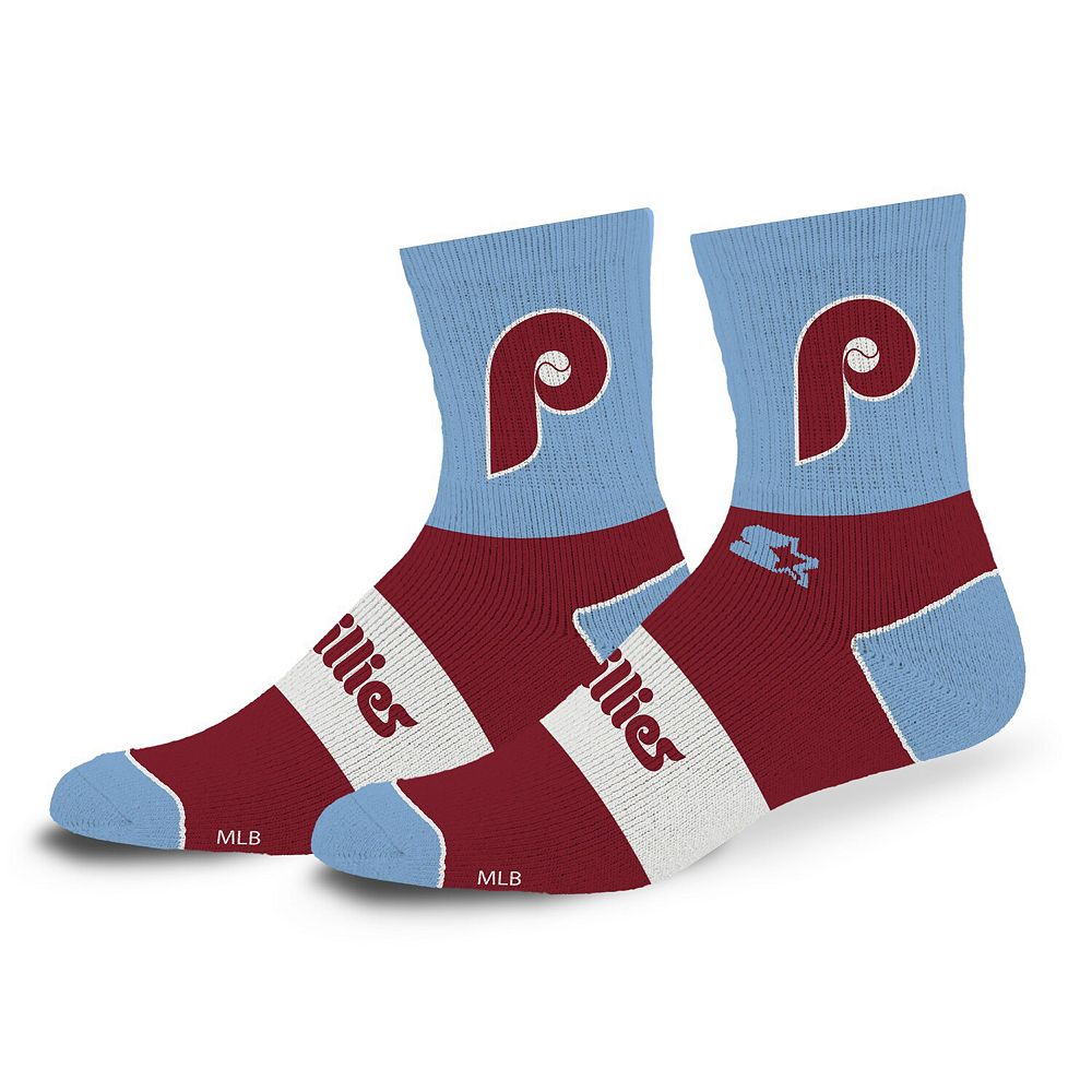 Unisex Starter Philadelphia Phillies Trifecta Throwback Mid-Crew Socks
