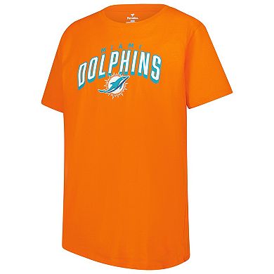Women's Fanatics Orange Miami Dolphins Team T-Shirt