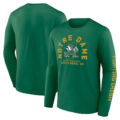 Men's Fanatics Kelly Green Notre Dame Fighting Irish Fundamentals ...