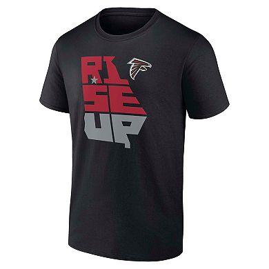 Men's Fanatics Black Atlanta Falcons Rise Up T-Shirt