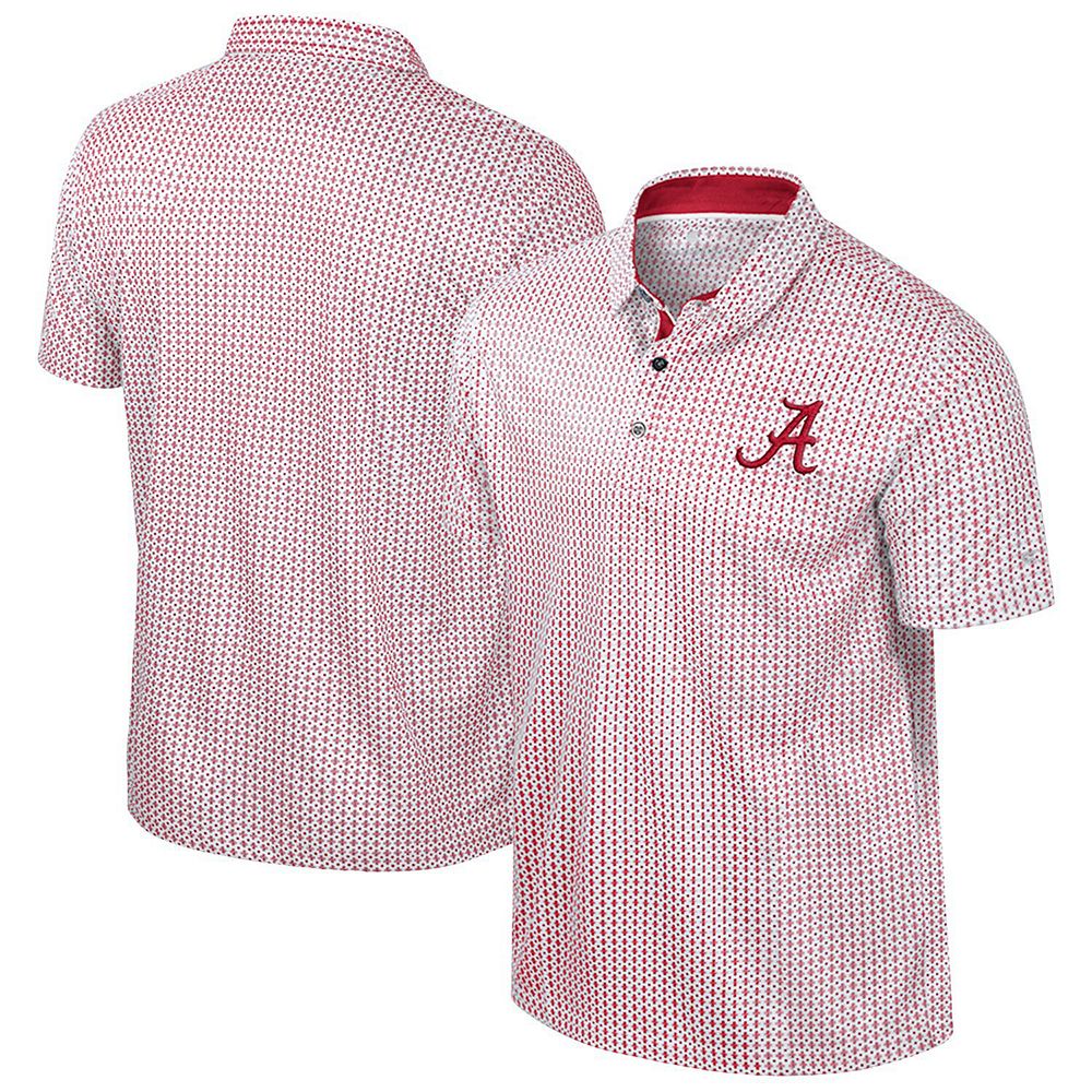 Men's Colosseum Crimson Alabama Crimson Tide Big & Tall Marty Rival Polo