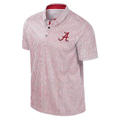Men's Colosseum Crimson Alabama Crimson Tide Big & Tall Marty Rival Polo