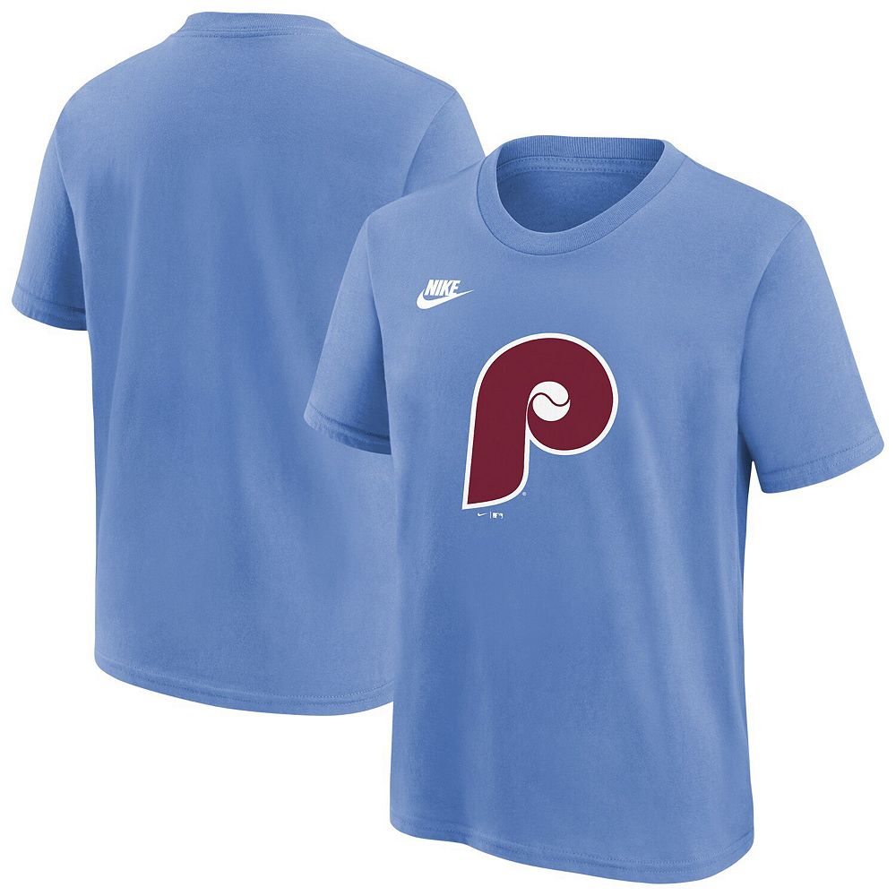 Youth Nike Light Blue Philadelphia Phillies Cooperstown Collection Team ...