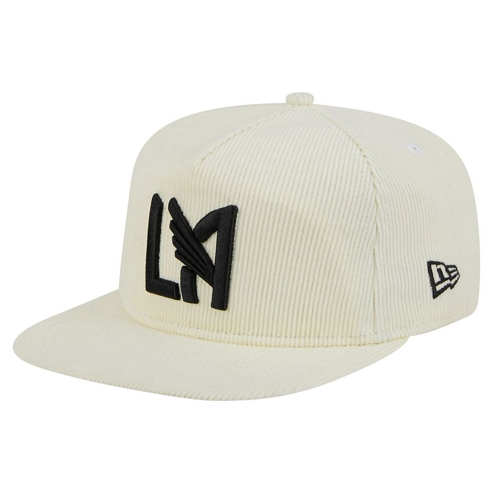 Men's New Era Cream LAFC 2025 Kickoff Snapback Golfer Hat