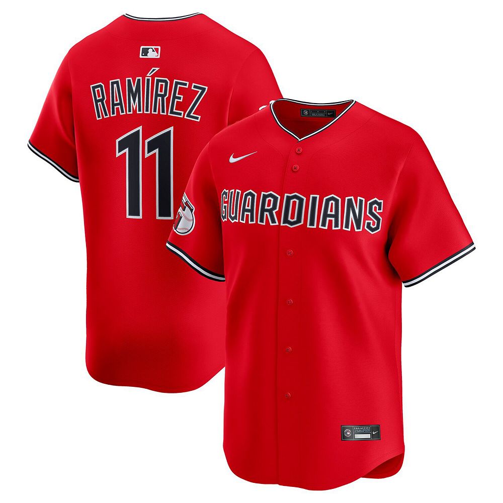 Men's Nike Jose Ramirez Red Cleveland Guardians Alternate Limited Jersey
