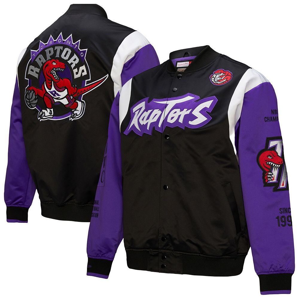 Unisex Mitchell & Ness Black Toronto Raptors Vintage Team Origins Satin ...