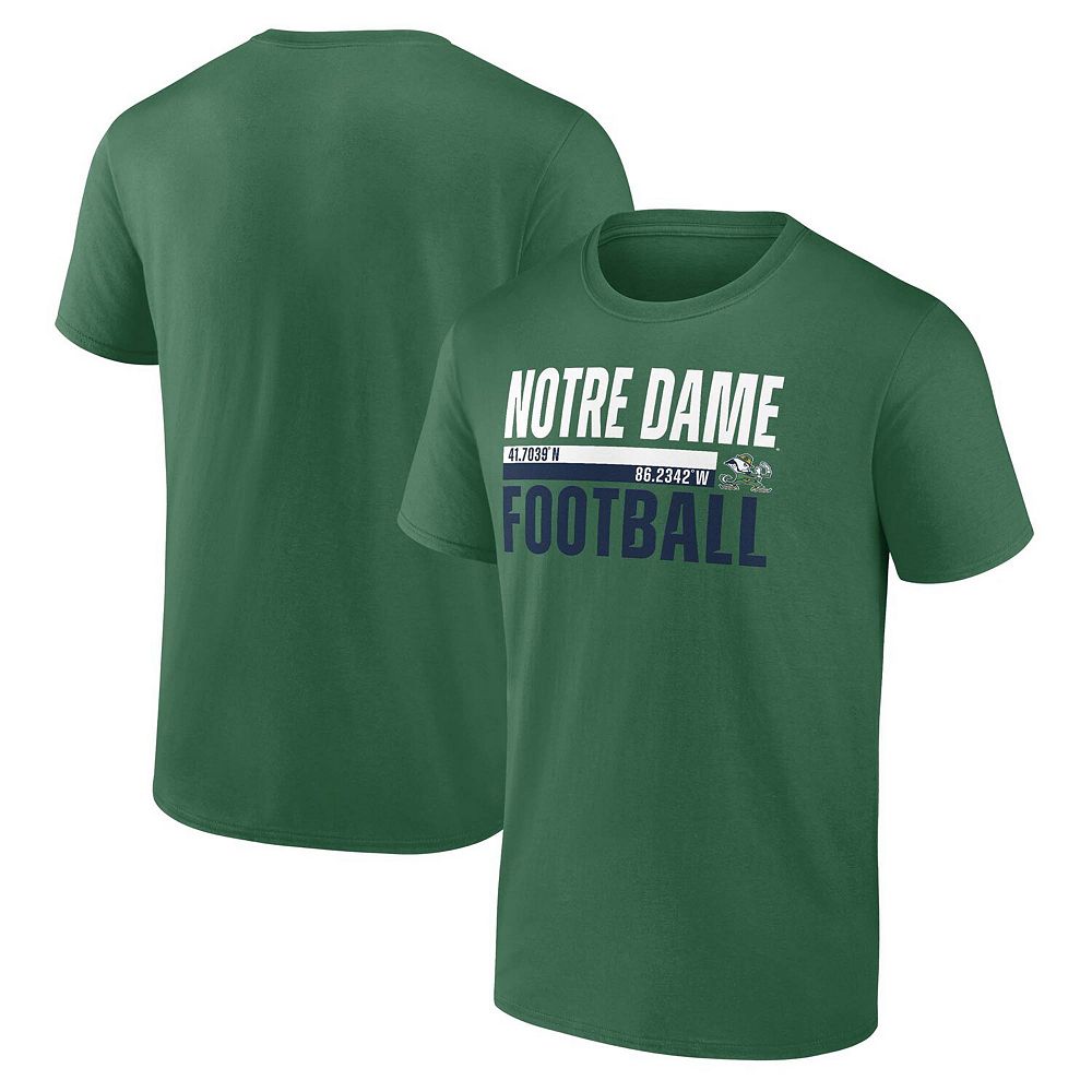 Men's Fanatics Kelly Green Notre Dame Fighting Irish Iconic On The Game ...