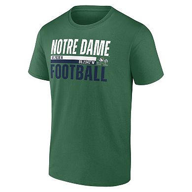 Men's Fanatics Kelly Green Notre Dame Fighting Irish Iconic On The Game ...